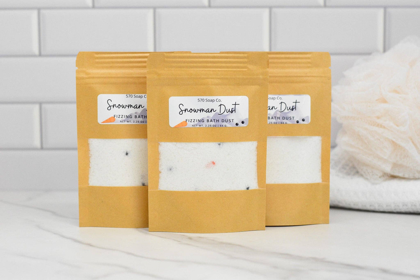 Snowman Dust - Whimsical Fizzing Bath Elixir – Blush Roots Boutique